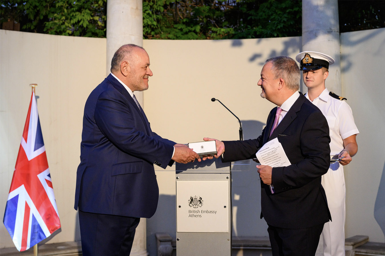 Special ceremony for the award of The Most Excellent Order of the ...